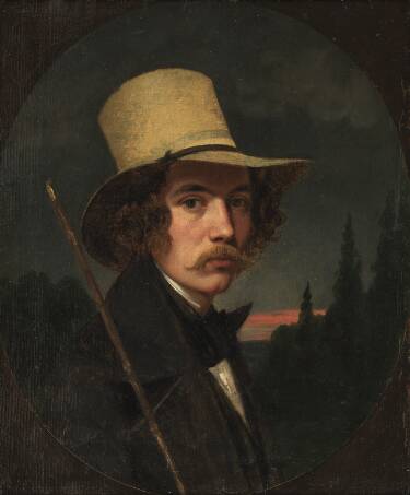 Portræt af maleren Fritz Melbye (1826-69), 1857 – 1858, Camille ...