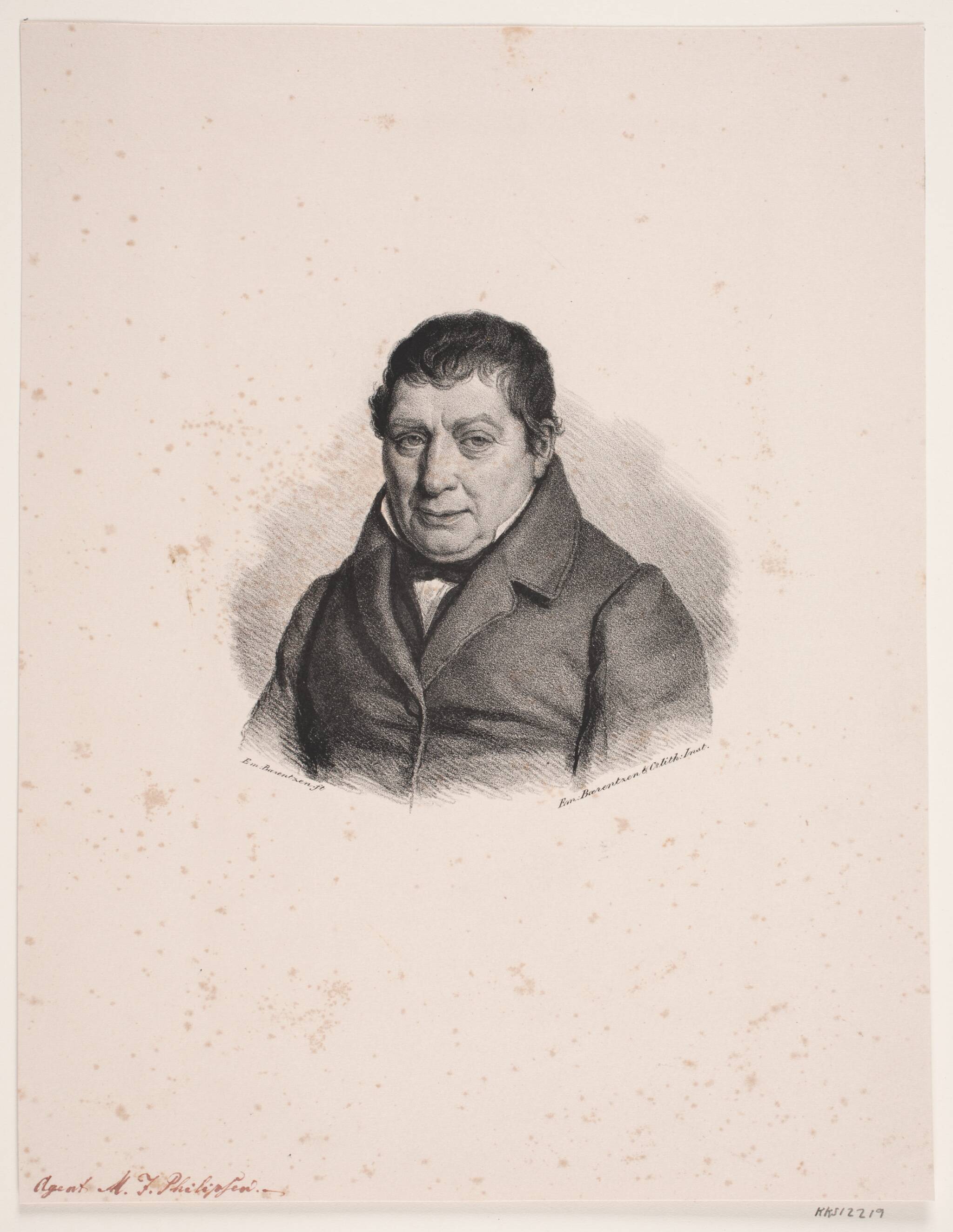 Moses Jacob Philipsen, 1840 – 1849, Emil Ditlev Bærentzen | SMK Open