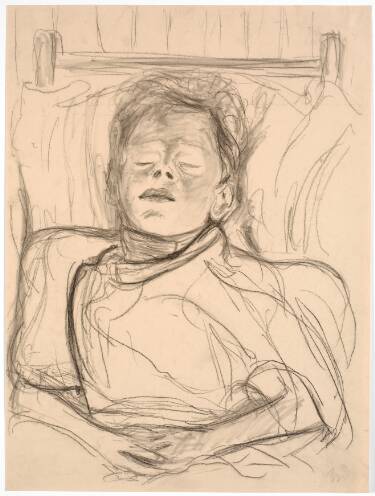 Udsigt mod Helsingborg fra tagvinduet i kunstnerens hus ”Maryhill” i ...