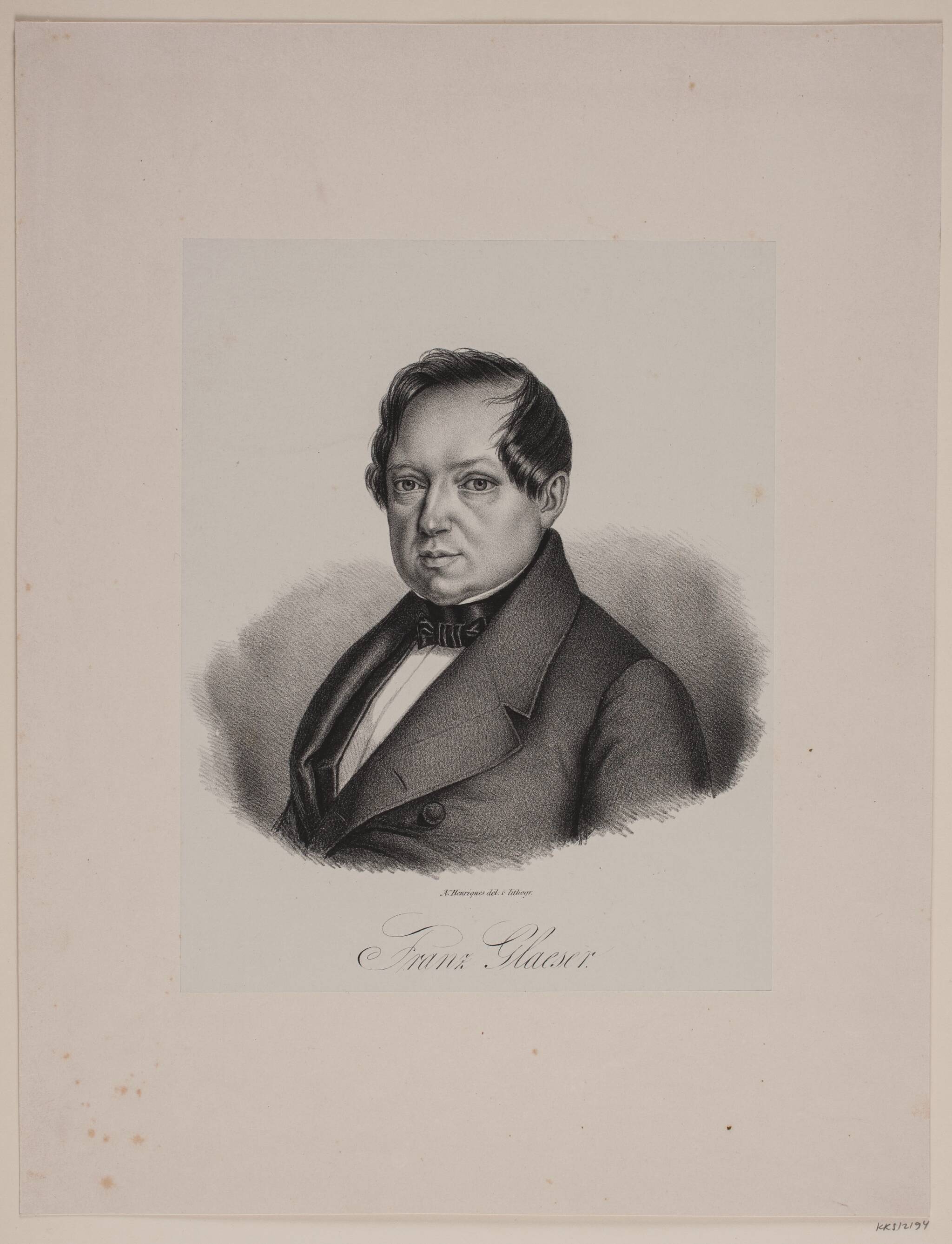 Franz Joseph Glæser, 1820 – 1846, Nathan Henriques | SMK Open