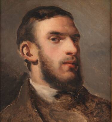 Portræt af maleren Fritz Melbye (1826-69), 1857 – 1858, Camille ...