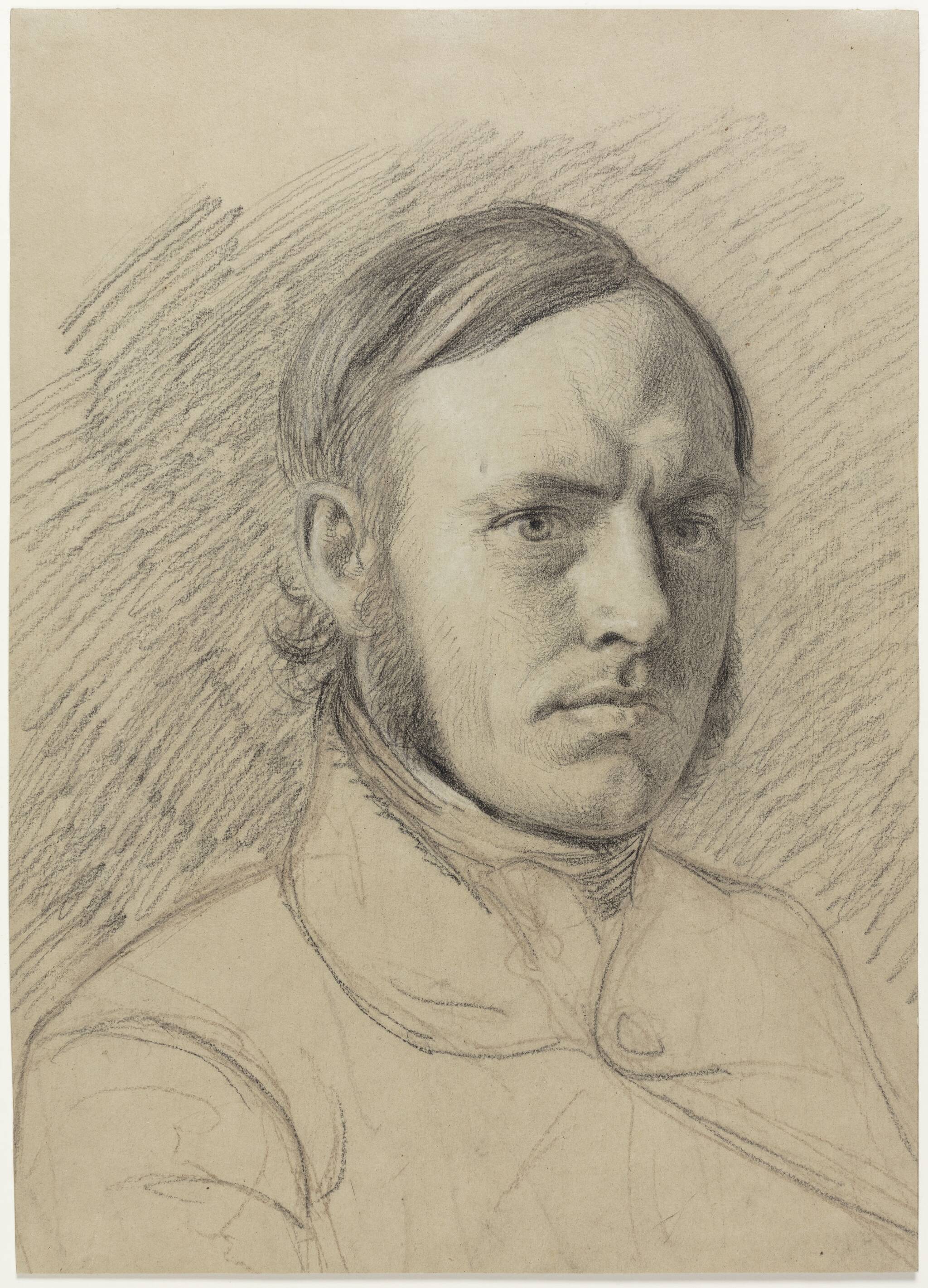Portræt af Johan Sebastian Welhaven, 1851 – 1855, Jørgen Roed | SMK Open