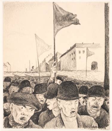 En maler, 1952, Anton Hansen, Selskabet for grafisk kunst | SMK Open