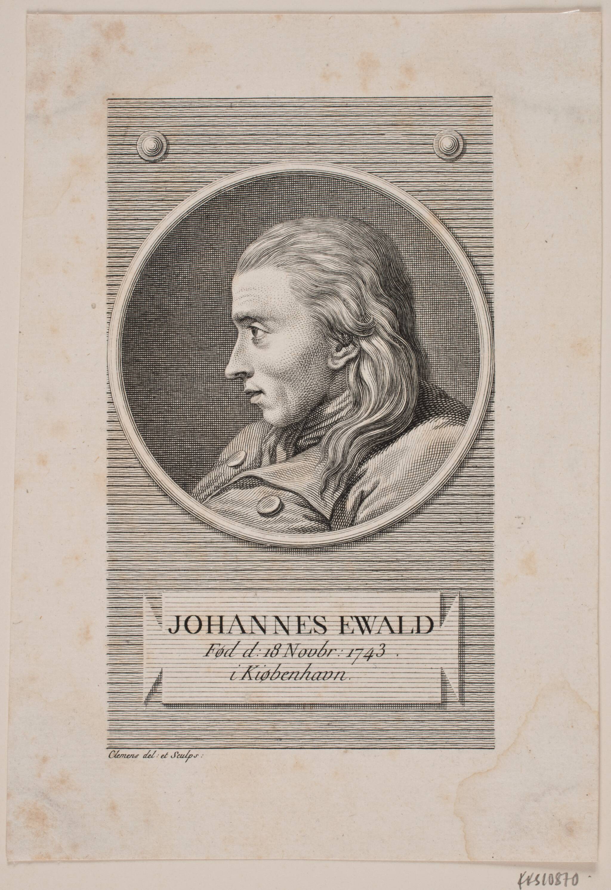 Johannes Ewald, 1779, J.F. Clemens | SMK Open