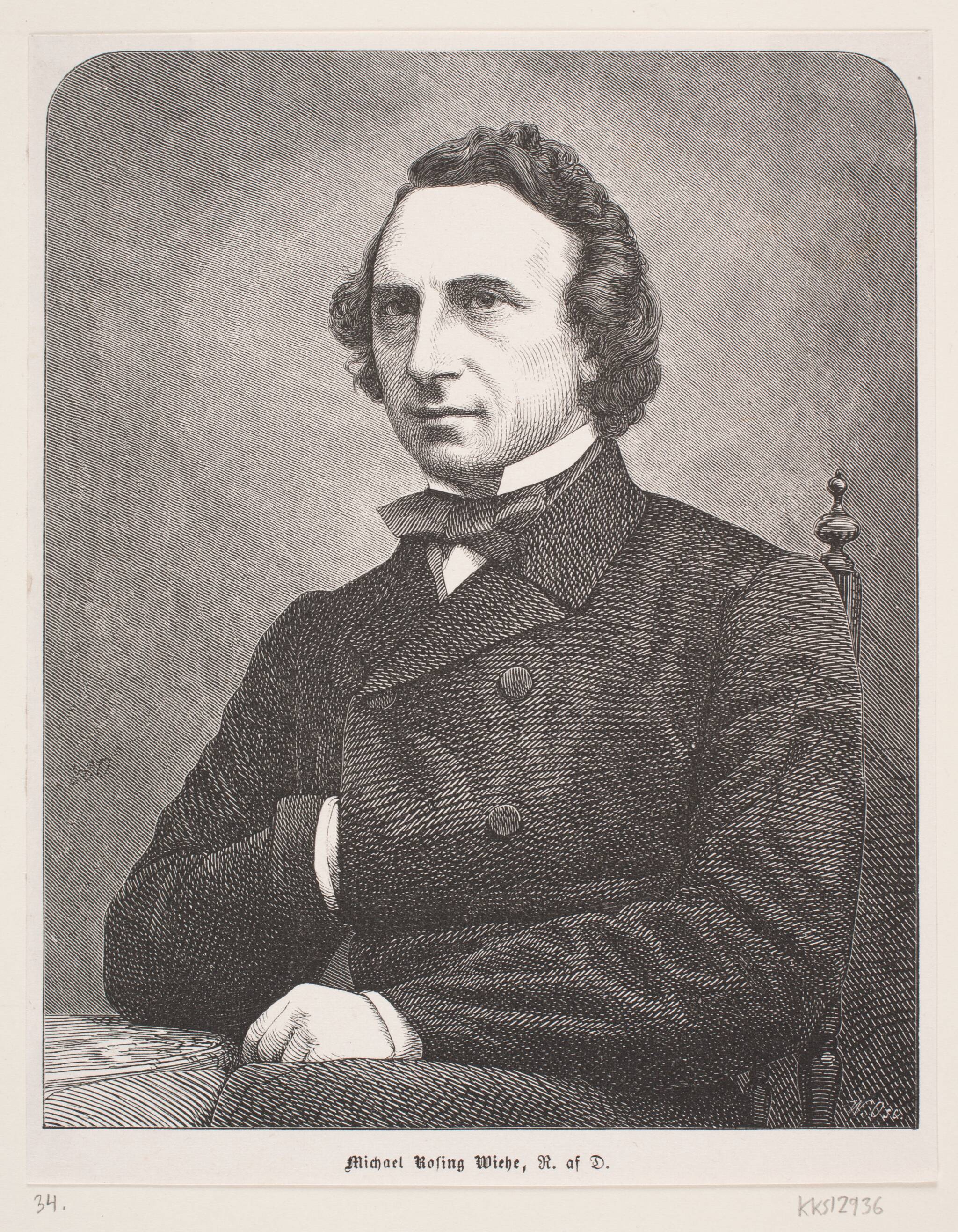 Michael Rosing Wiehe, 1830 – 1896, Franz Wilhelm Obermann, Henrik Olrik ...